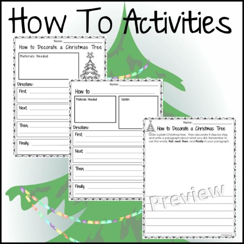 The Year of the Perfect Christmas Tree Activity Pack - Classful
