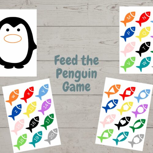 Feed the Penguin- Numbers, Letters, Shapes, and Colors - Classful