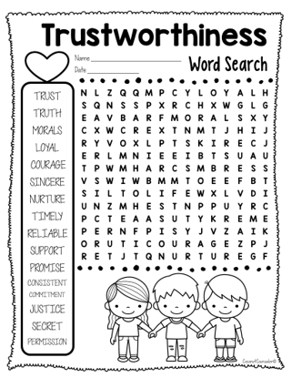 Trustworthiness Worksheets