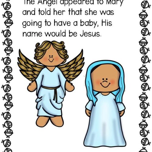 Mary and the Angel Christmas Bible Lesson Preschool & Kindergarten ...