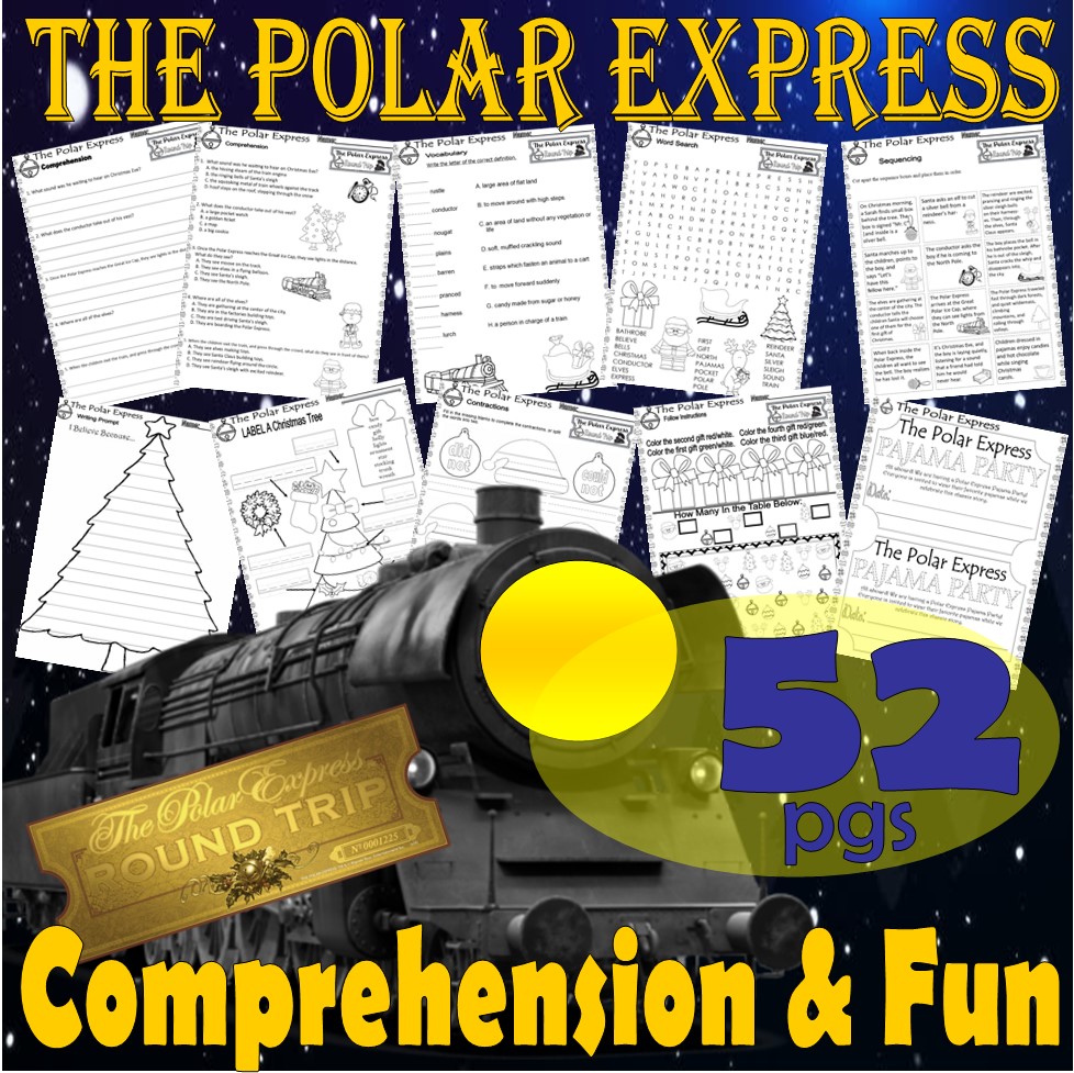 The Polar Express Christmas Book Study Companion Reading Comprehension ...