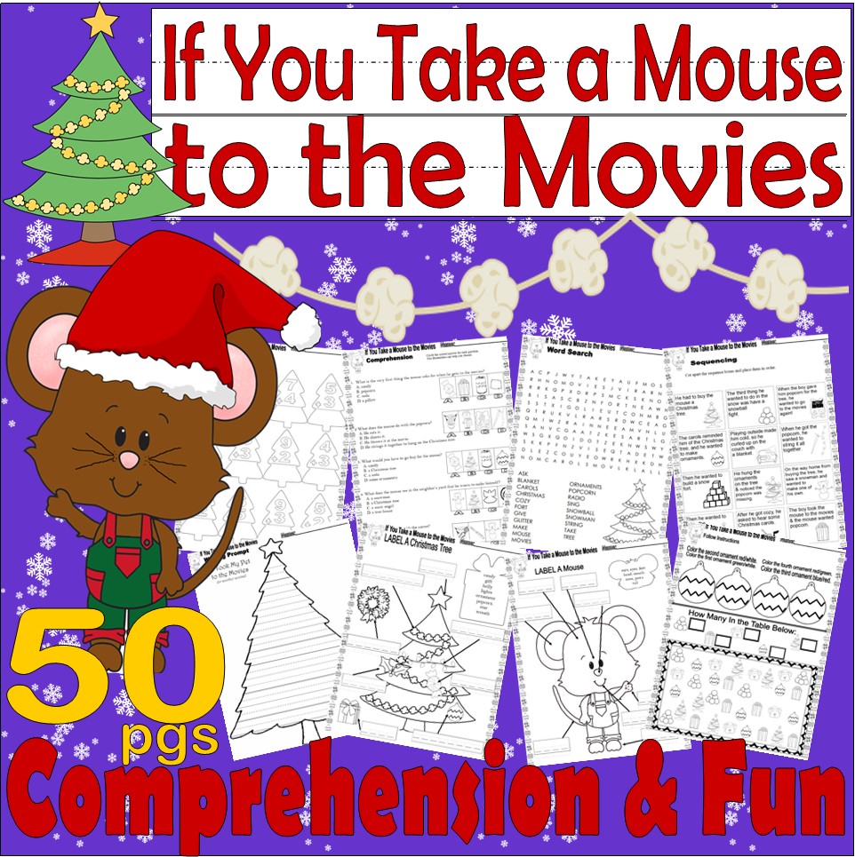 If You Take a Mouse to the Movies Christmas Reading Comprehension Book ...