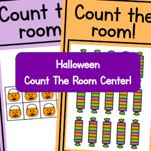 Halloween Count Around the Room Math Center! - Classful