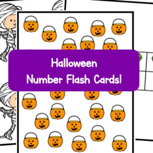 NO PREP Halloween Flashcards Numbers 0-30 Kindergarten VPK 1st Grade ...