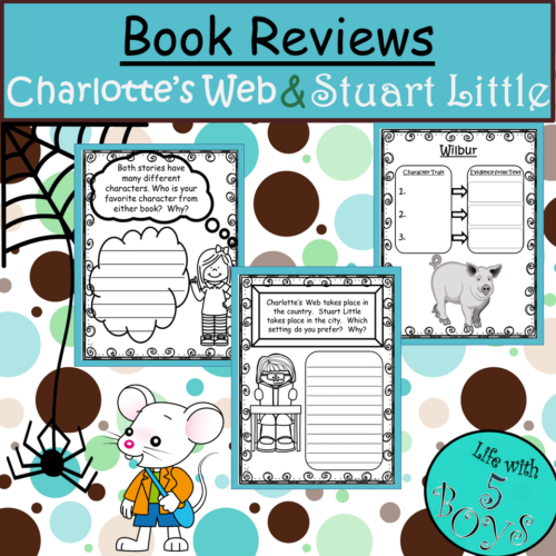 Charlotte's Web and Stuart Little Activities Book Reviews - Classful