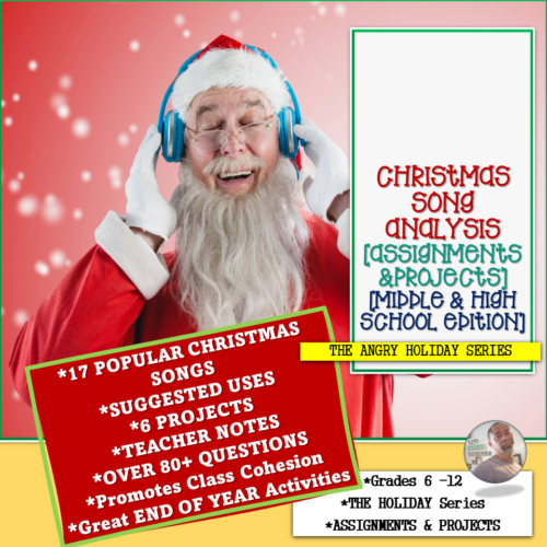 CHRISTMAS SONG ANALYSIS [ASSIGNMENTS & PROJECTS] [MIDDLE & HIGH SCHOOL ...