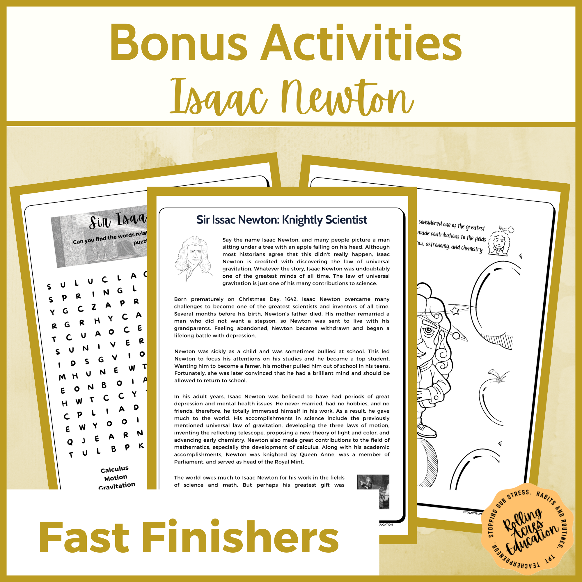 Forces and Motion Middle School Science Sub Plan or Independent Work ...