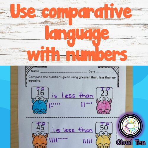 Use comparative language with numbers - Classful