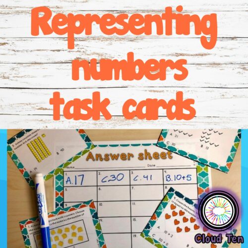 Representing Numbers Task Cards - Classful