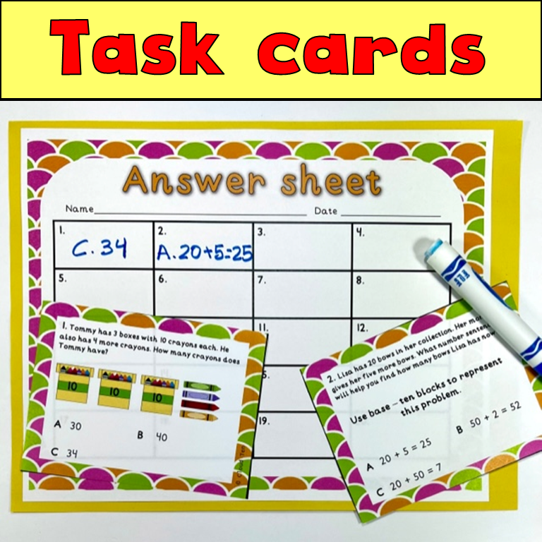Multiples of ten plus one-digit in problems - Classful