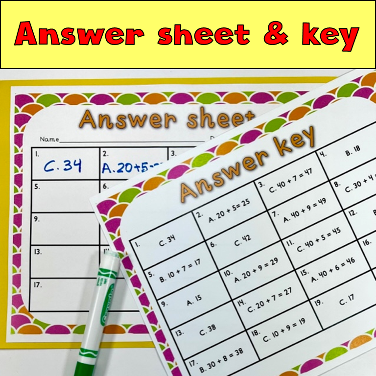 Multiples of ten plus one-digit in problems - Classful