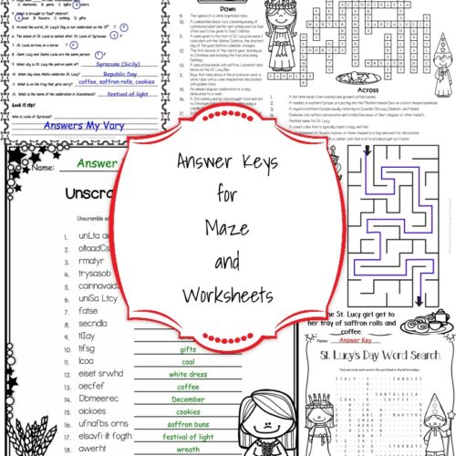 St. Lucia Day Activity Pack - Classful