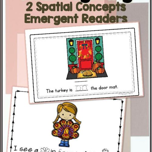 Spatial Concepts | Thanksgiving Holiday Turkey | Emergent Readers ...