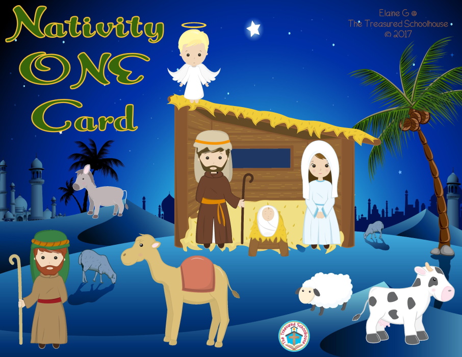 Nativity ONE Card Game for Christmas - Classful