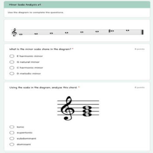 Google Classroom DIGITAL Music Theory Lesson 74- Primary Chords in ...