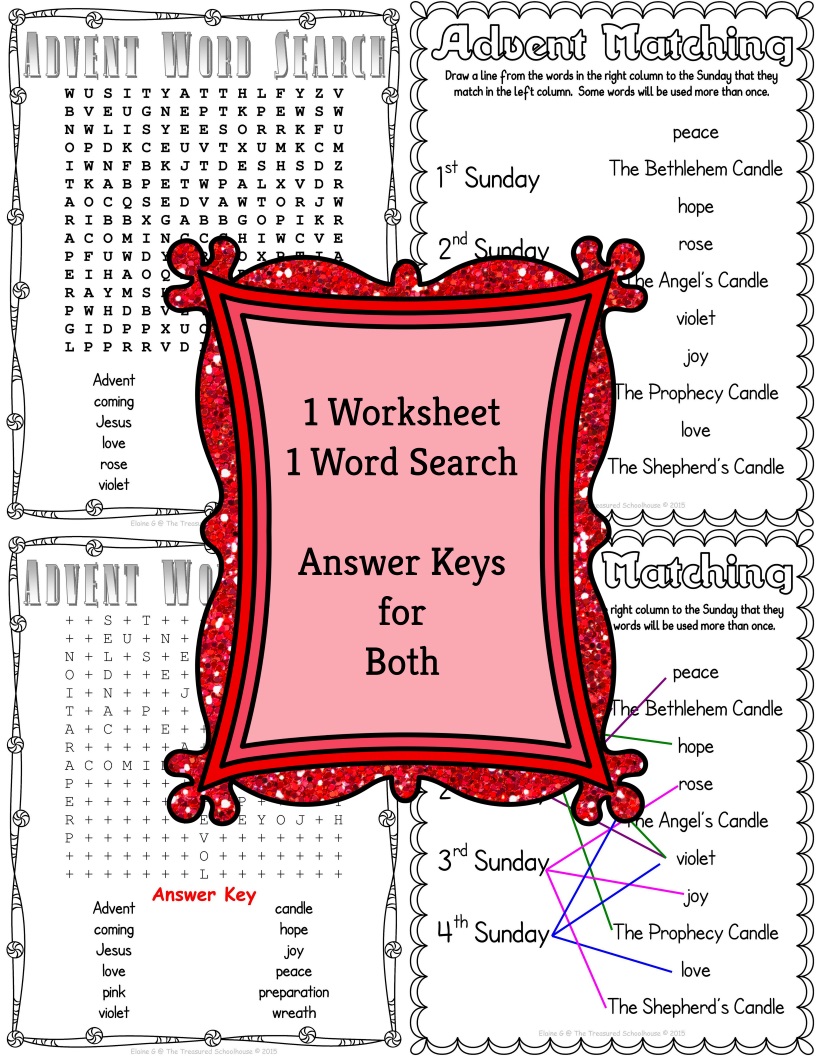 Advent Worksheet and Activity Pack for Early Learners - Classful