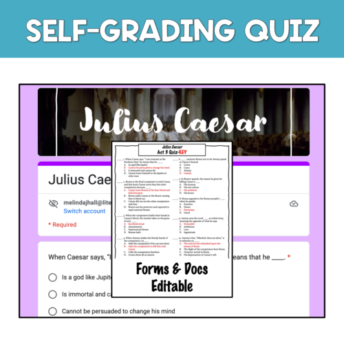 Julius Caesar Act 3 - Lessons for Act Three of Shakespeare's Play ...