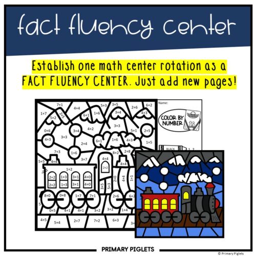 POLAR EXPRESS DAY CHRISTMAS COLOR BY NUMBER CODE ADDITION TO 10 ...