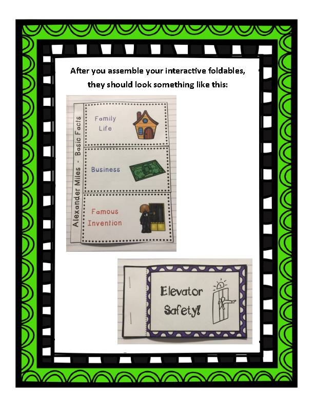 Alexander Miles Interactive Foldable Booklets - Black History - Classful