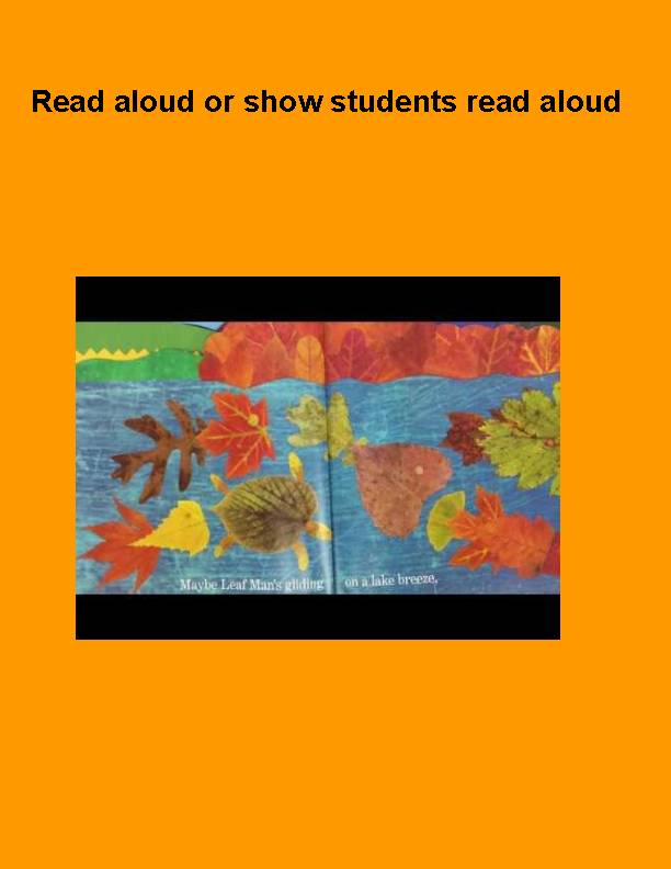 LEAF MAN BY LOIS EHLERT- READING & ACTIVITY GUIDE - Classful