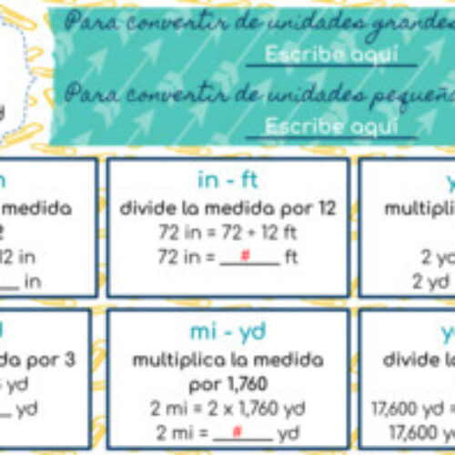 Medidas sistema estadounidense de longitud guía de estudio digital ...