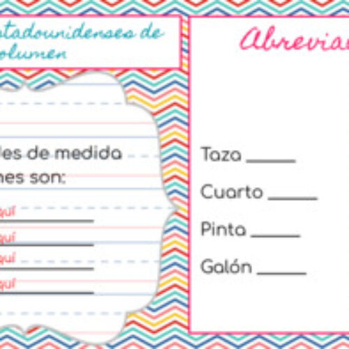 Medidas sistema estadounidense de capacidad guía de estudio digital ...