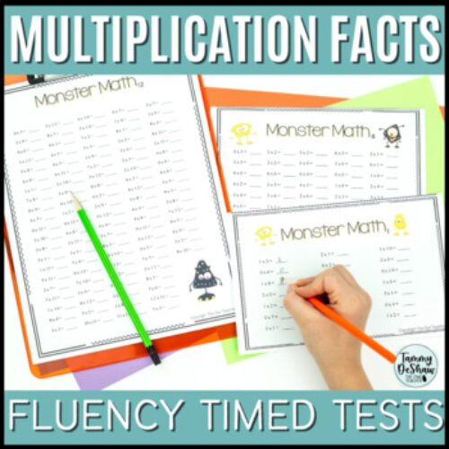 Multiplication Facts Fluency Practice and Multiplication Timed Tests ...