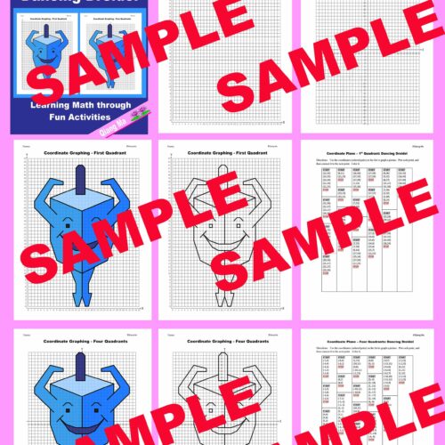 Hanukkah Coordinate Plane Graphing Picture- Hanukkah Bundle 6 in 1 ...