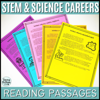 Science Careers | STEM | Reading Passages & Trading Cards - Classful