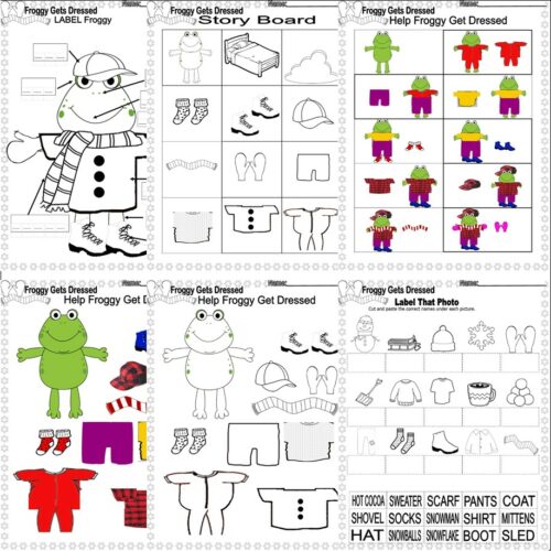 Froggy Gets Dressed Winter Book Study Companion Reading Comprehension ...