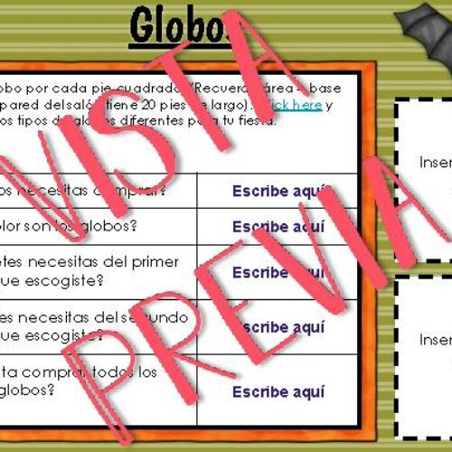 Proyecto planea una fiesta de Halloween práctica de matemáticas - Classful