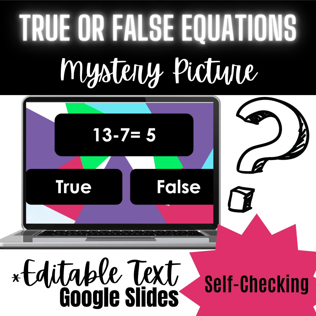 True or False Equations | Mystery Picture | Addition and Subtraction ... True or False Equations | Mystery Picture | Addition and Subtraction ...