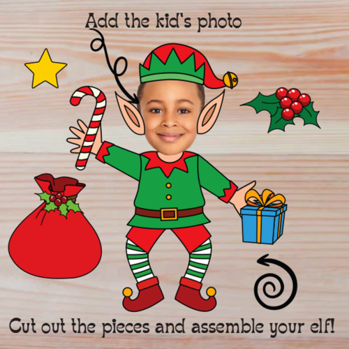 Christmas Craft for Kids | Elf YourSelf DIY Christmas Paper Craft |Add ...