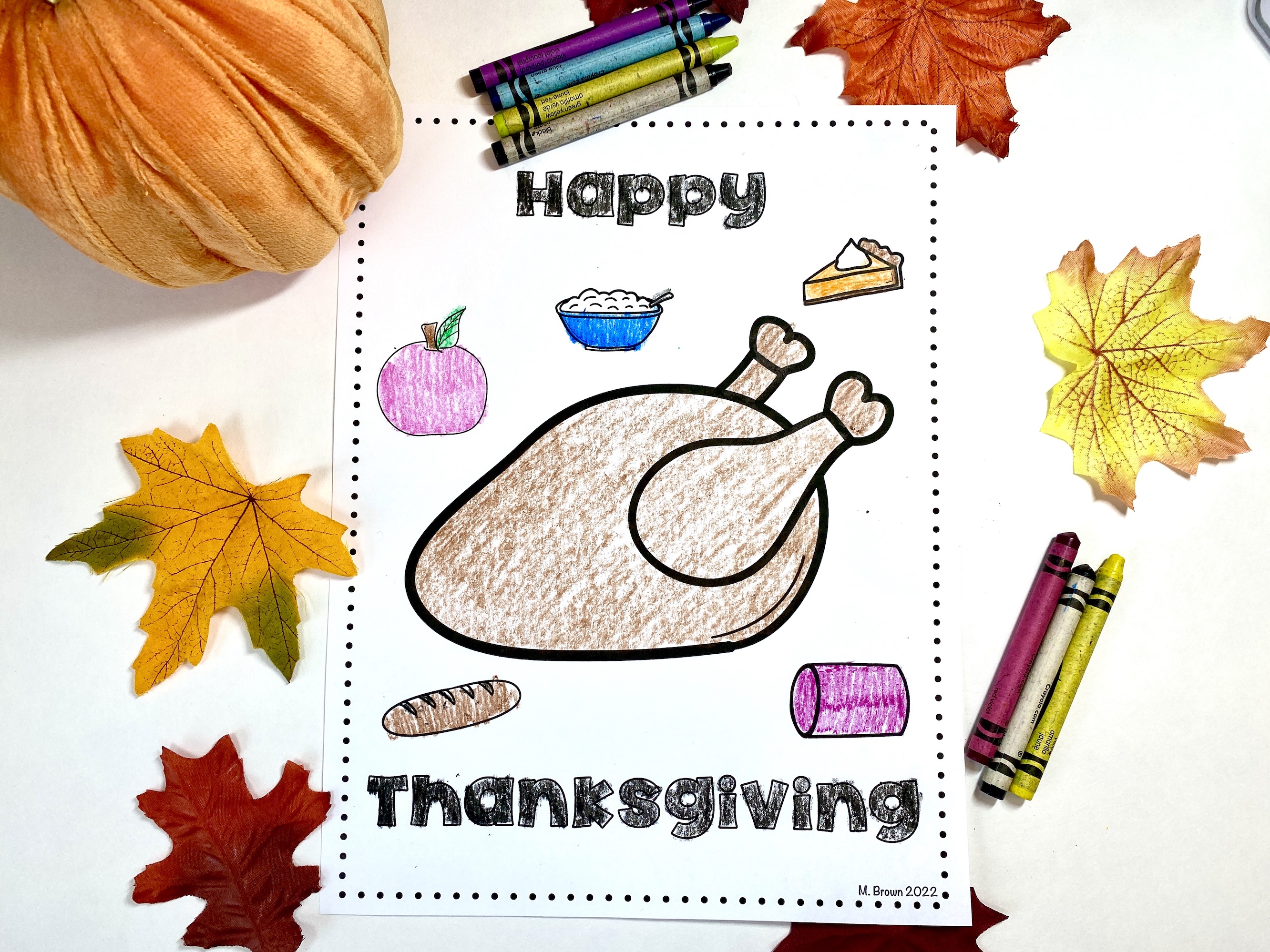 Thanksgiving Coloring Pages - Classful
