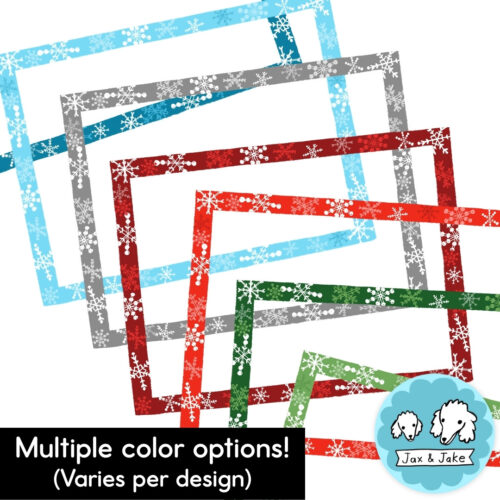 Winter Holiday Clipart Borders - 98 Christmas Clip Art Frames PNG ...