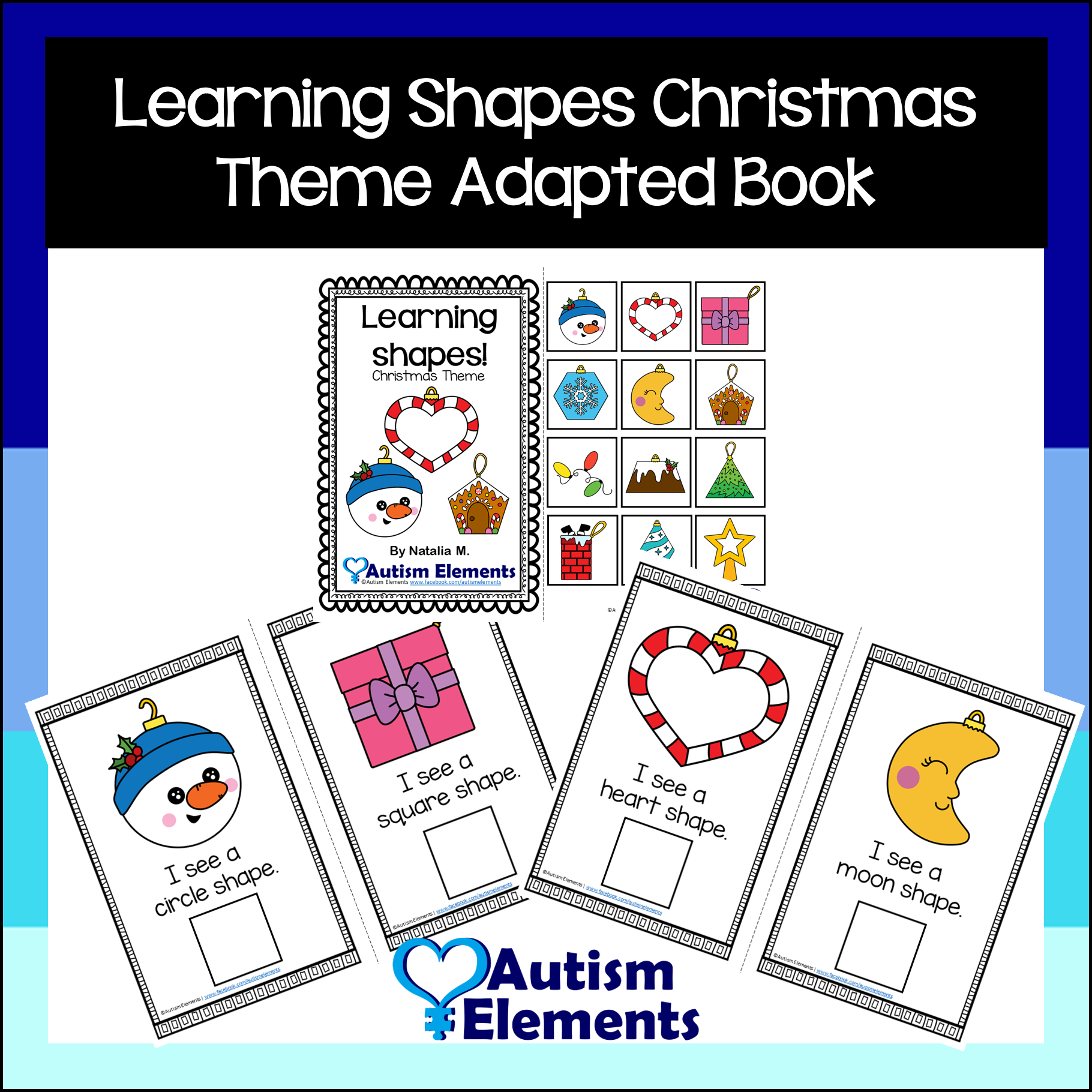 December Christmas Interactive Adapted Books- Autism & SPED Resources ...