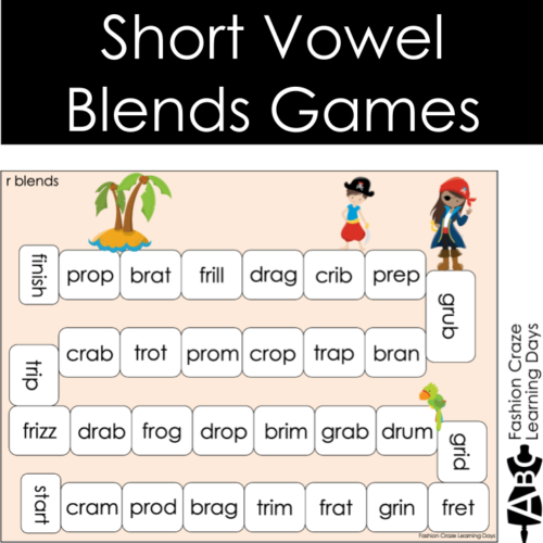 Short Vowel Games with Beginning Blends - Classful