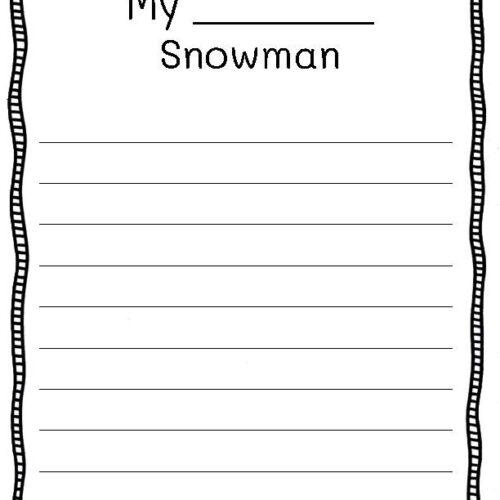 Descriptive Writing Activity Pack Winter Snowman/Snowgirl - Classful