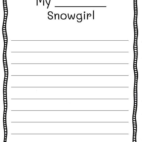 Descriptive Writing Activity Pack Winter Snowman/Snowgirl - Classful