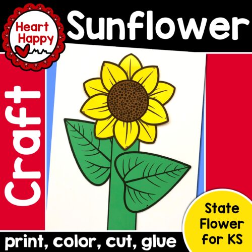 Sunflower Craft | Summer Craft | Fall Craft | Kansas State Symbols ...