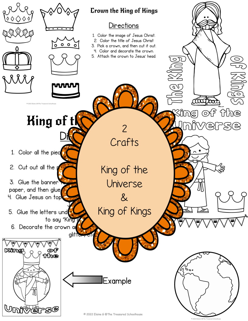 Christ the King Worksheet & Activity Pack - Classful