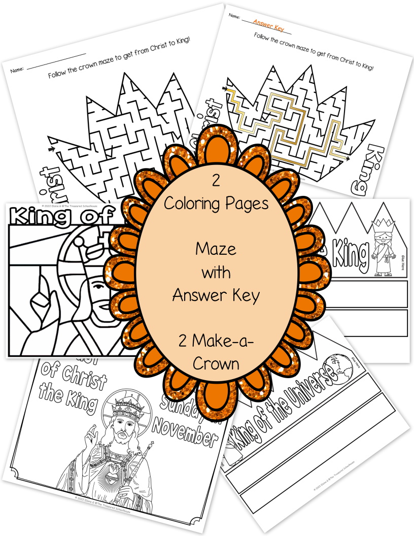 Christ the King Worksheet & Activity Pack - Classful