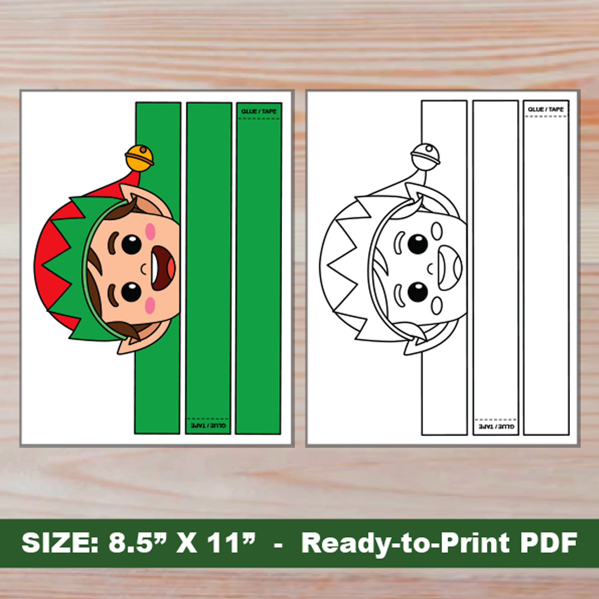 Christmas Paper Crowns for Kids | PRINTABLE Paper Hat Headbands | Craft ...