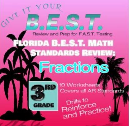 3rd Grade Math F.A.S.T. Prep- Florida B.E.S.T. Standards Review - 10 ...