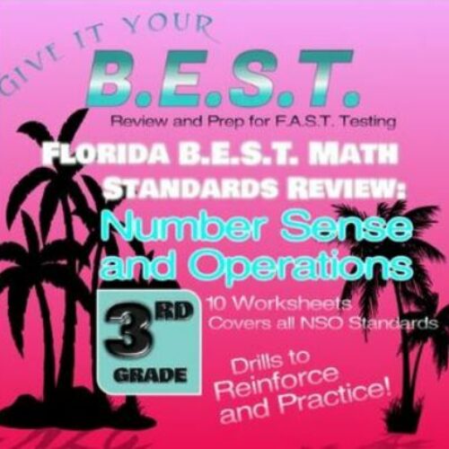 3rd Grade Math F.A.S.T. Prep- Florida B.E.S.T. Standards Review - 10 ...