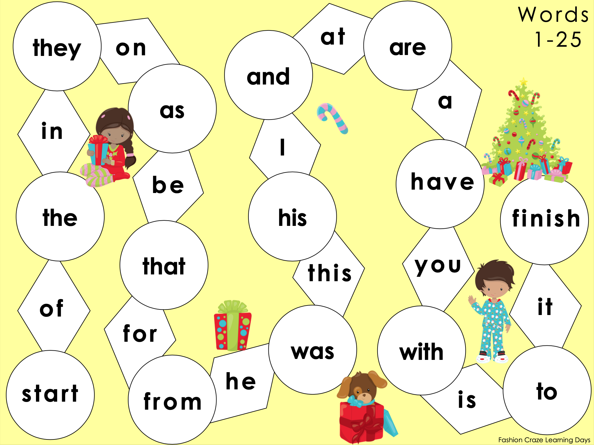Holiday Sight Word Games - Classful