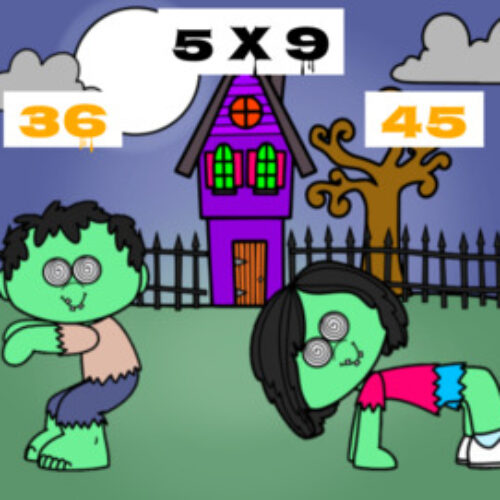 Tablas de multiplicar- tabla del 5. Responde con tu cuerpo Halloween ...