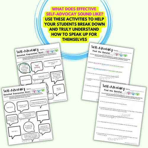 Self-Advocacy Skills + Life Skills Problem Solving Scenarios for Older ...