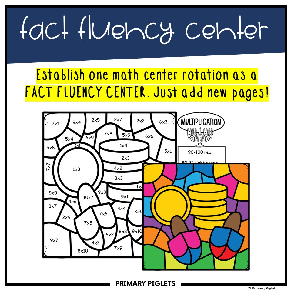 HANUKKAH MULTIPLICATION COLOR BY NUMBER CODE HOLIDAYS AROUND THE WORLD ...