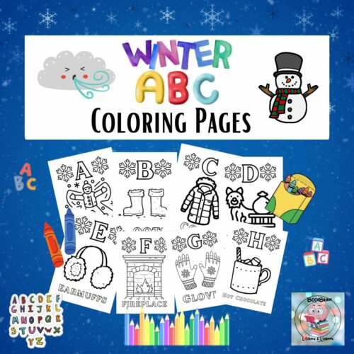 Winter Alphabet Coloring Activities - Classful